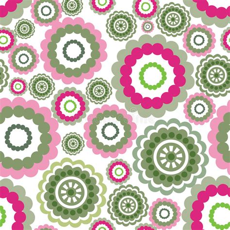 Abstract Geometric Pattern Coloured Floral Ornamental Seamless B Stock