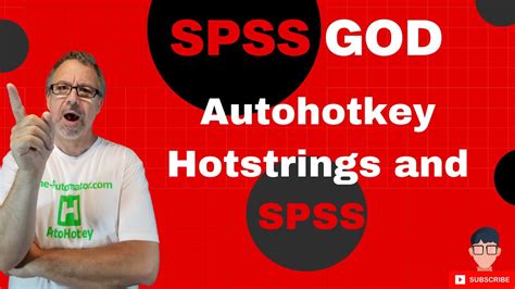 Autohotkey Hotstrings And Spss Youtube