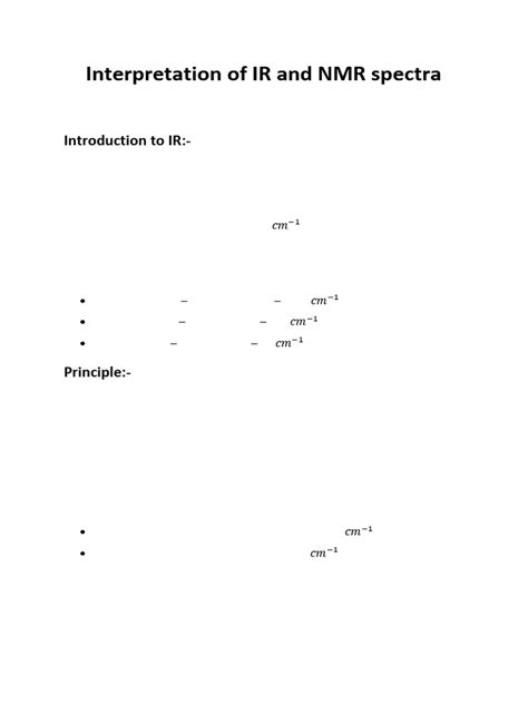 Practice School Ir Interpretation Pdf