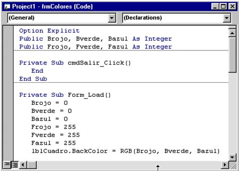 Visual Basic Mind Map
