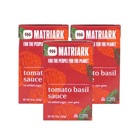 Matriark Pasta Sauce Tomato Basil Marinara Sauce All