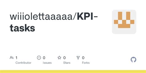 Github Wiiiolettaaaaakpi Tasks