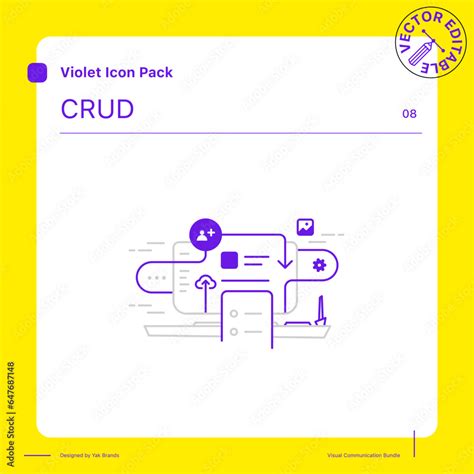 Outline User Interface Crud Vector Illustration Stock Vector Adobe Stock