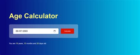 JavaScript Age Calculator Issue 958 TusharKesarwani Front End Projects GitHub