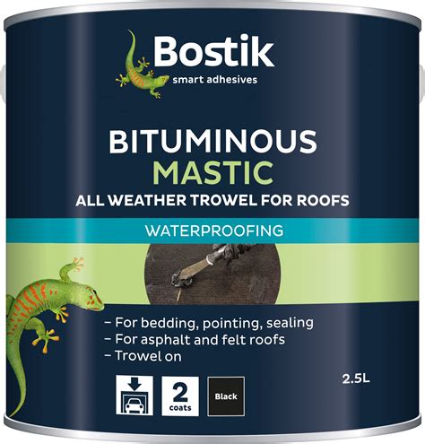 Bostik Bituminous Mastic For Roofs A Trowel Grade Bituminous Material For Waterproofing Colour