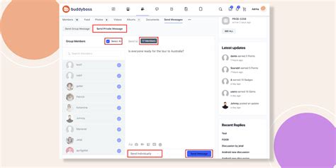 Group Messages Knowledge Base BuddyBoss Resources