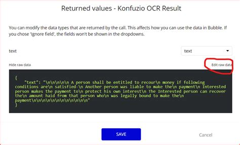 severe error in bubble api issue with line breaks in ocr text