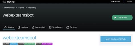 GitHub Hpreston Webexteamsbot Python Package For Creating Webex Teams Chat Bots