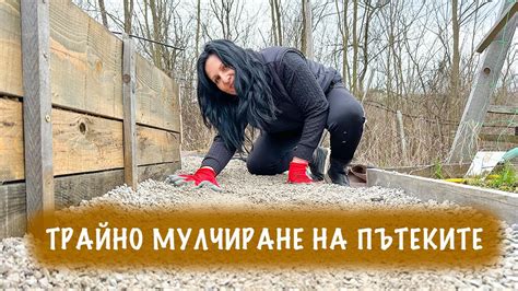 Мулчиране на пътеките между повдигнати лехи с геотекстил и ситни камъчета Youtube