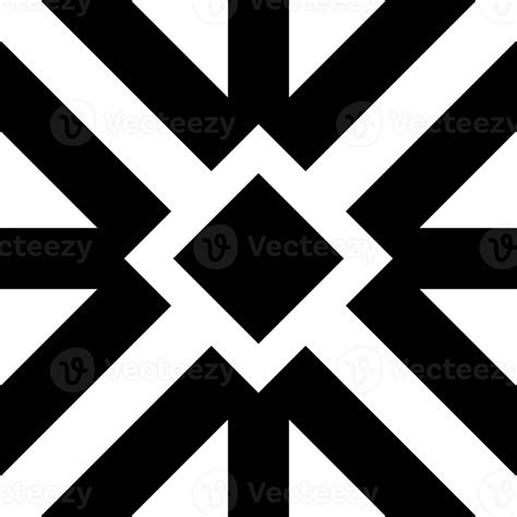 Abstract Geometric Pattern Monochrome Design Element 44863350 Png