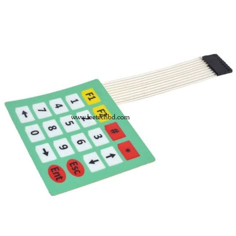 keypad 4x5 matrix array 20 key leetechbd