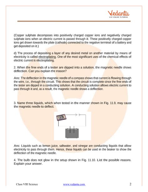 Ncert Solutions For Class 8 Science Chapter 14 Chemical