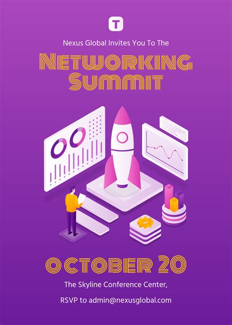 Free Company Networking Event Invitation Template To Edit Online