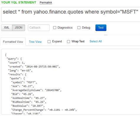 How To Integrate An Excel Rtd With Yahoo Finance Web Service