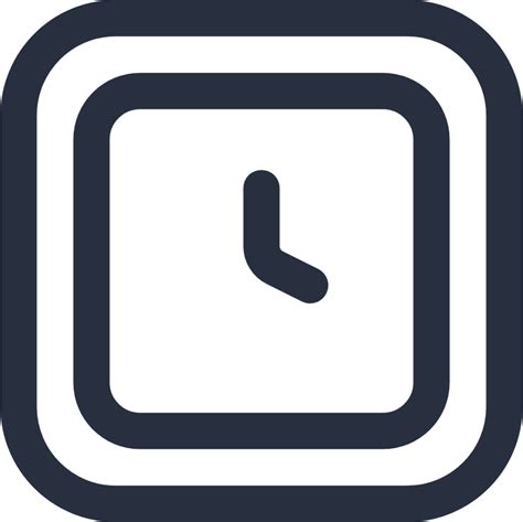 Clock Rectangle Icon Download For Free Iconduck