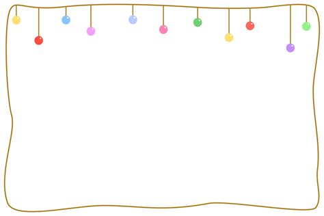 Vector Colorful Round Light Hanging On Brown Border Or Frame Season