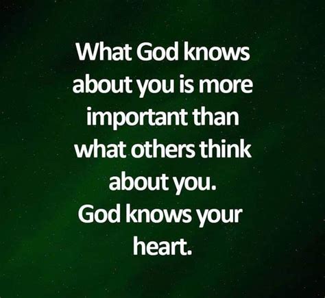 What God Knows About You Is More Important Than Others Think