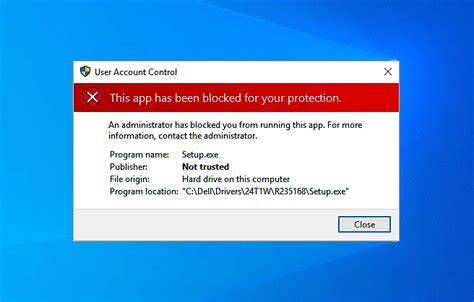 Fix This App Has Been Blocked For Your Protection Windows