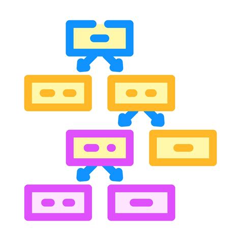Decision Tree Algorithm Color Icon Vector Illustration Vector Art At Vecteezy