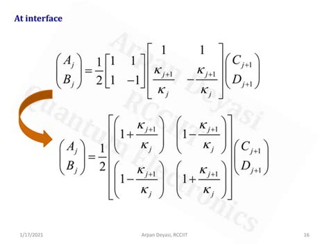 Calculation Of Transmission Coefficient Using Propagation Matrix Method