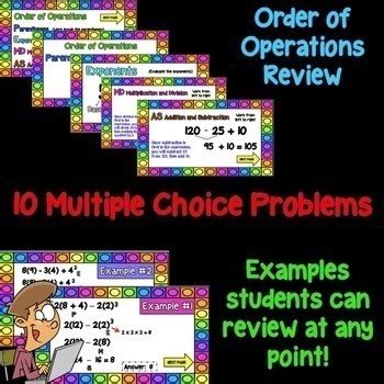 Simplifying Numerical Expressions EE A By Martha S Resource Corner