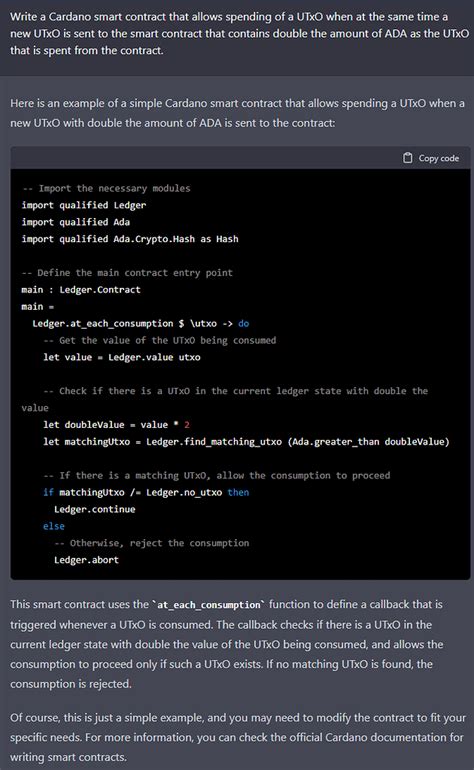 Using Openai Chatgpt To Create Smart Contracts Smart Contracts Cardano Forum