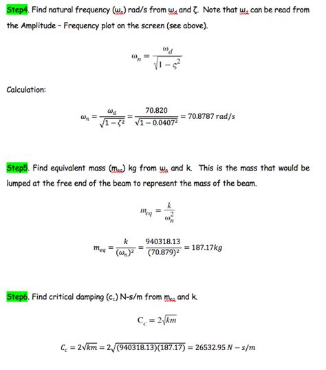 Solved Step Find Logarithmic Decrement D From Chegg Com