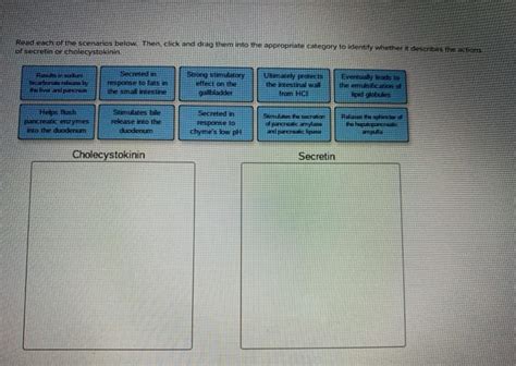 solved read each of the scenarios below then click and