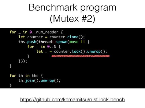 performance comparison of mutex rwlock and atomic types in rust speaker deck
