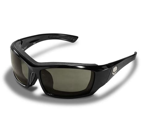 Harley Davidson Mens Sport Sunglasses Grey Frame With Smoke Mirror