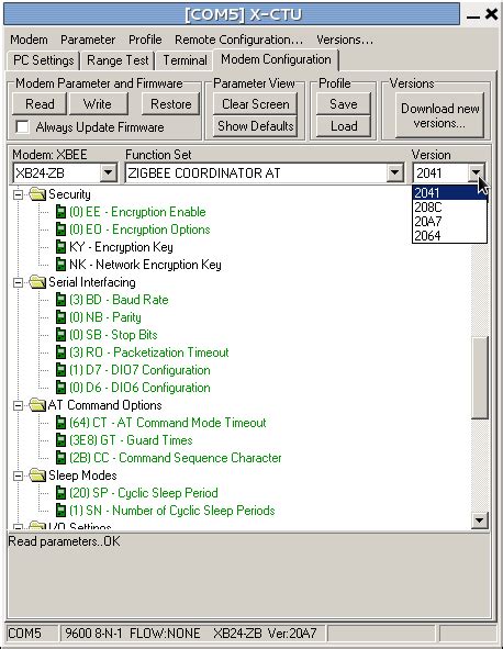 Xbee Firmware Management With X Ctu Simon Dobson