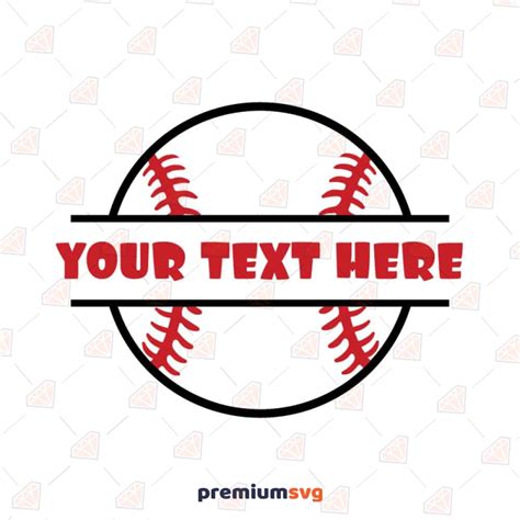 Baseball Ball Monogram Svg Premiumsvg