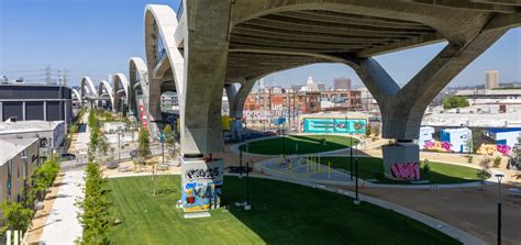 Greenery Takes Shape At The Sixth Street Viaduct Park Urbanize La