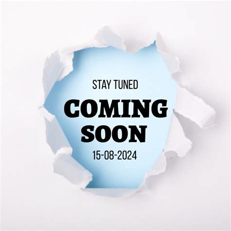 Stay Tuned Coming Soon Celebration Template Postermywall