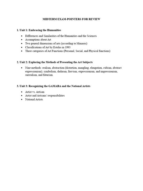midterm exam pointers pdf