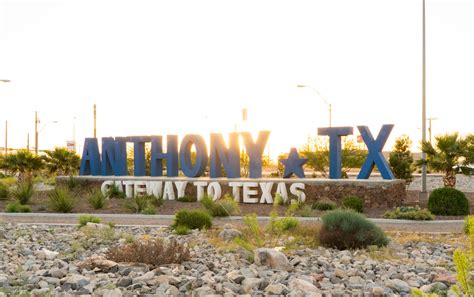 Anthony Texas The Gateway To Texas And The Leap Year Capital Of The