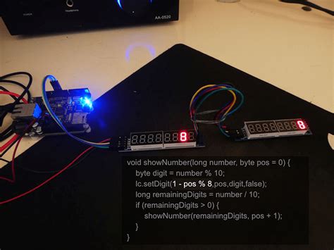 Cascading 16 Digit Counter Using 2 X Max7219 Leds And Multiplexing Cascading 16 Digit Counter Using 2 X Max7219 Leds And Multiplexing