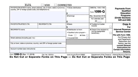 IRS Form 1099 INT Instructions Interest Income