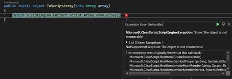 Passing Host Arrays As Js Arrays · Issue 228 · Microsoftclearscript · Github