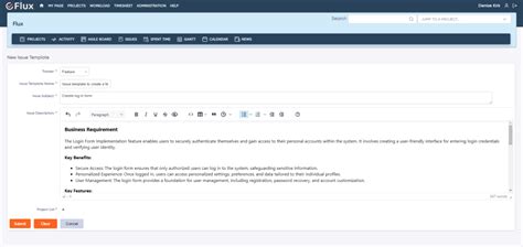 Issue Template Redmine Plugin Improve Issue Consistency
