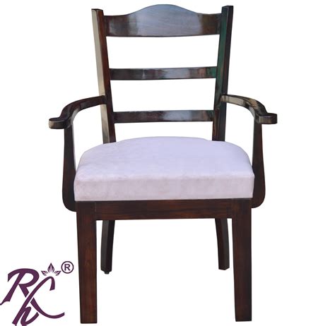 Solid Wood Arm Chair Cushion Top For Living Room Raj Handicraft