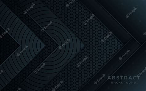 Premium Vector Black Abstract Arrow Overlap Layer Background