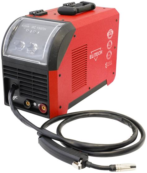 Сварочный аппарат инверторного типа ELITECH ИС 190ПН, MMA, MIG/MAG ...