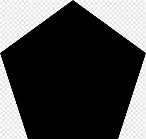 Pentagon Polygon Circle Shape Angle Circle Rectangle Triangle Black