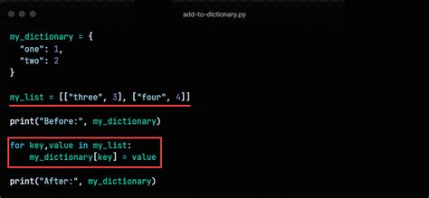 How To Add Items To A Python Dictionary