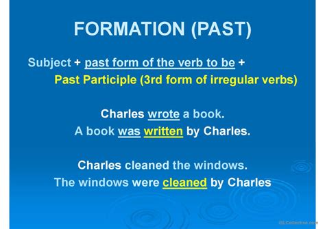 The Passive Voice Explanation Gramma English Esl Powerpoints