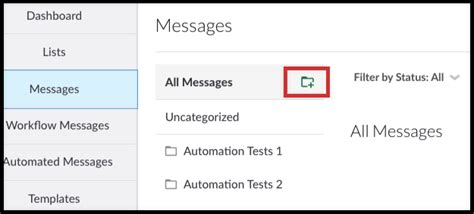 Organize With Folders In Messages Finalsite Support