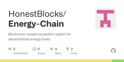 GitHub HonestBlocks Energy Chain Blockchain Based Transaction System For Decentralized Energy