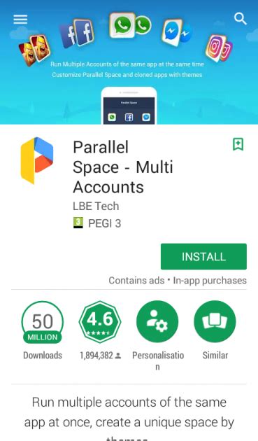 how to clone installed apps for using multiple accounts on android