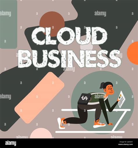 Conceptual Display Cloud Business Word Written On Computing That